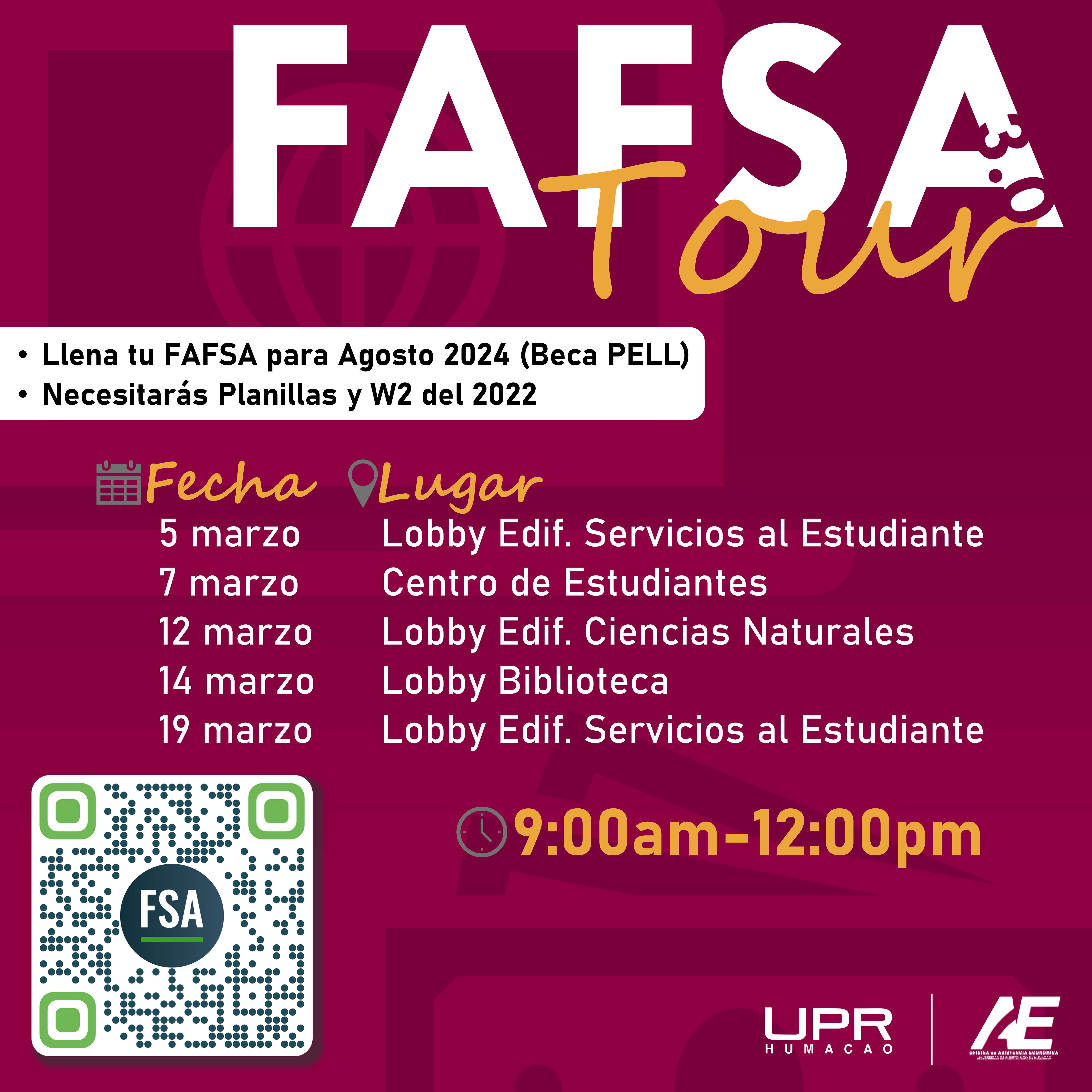 FAFSA TOUR 3.0 – Universidad de Puerto Rico Humacao